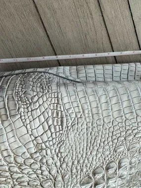 Brahmin | Bags | Brahmin Metallic Silver Crocembossed Tote | Poshmark